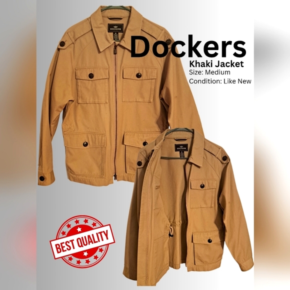 Dockers | Jackets & Coats | Dockers Khaki Jacket | Poshmark